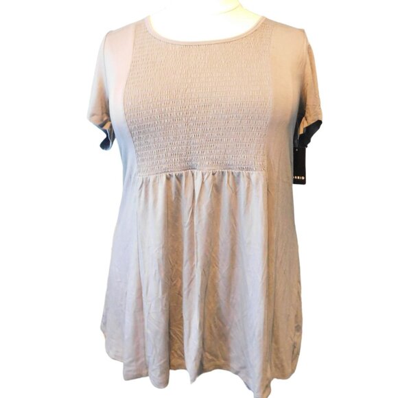 torrid | Tops | Nwt Super Soft Scoop Neck Smocked Front Panel Top 82 ...